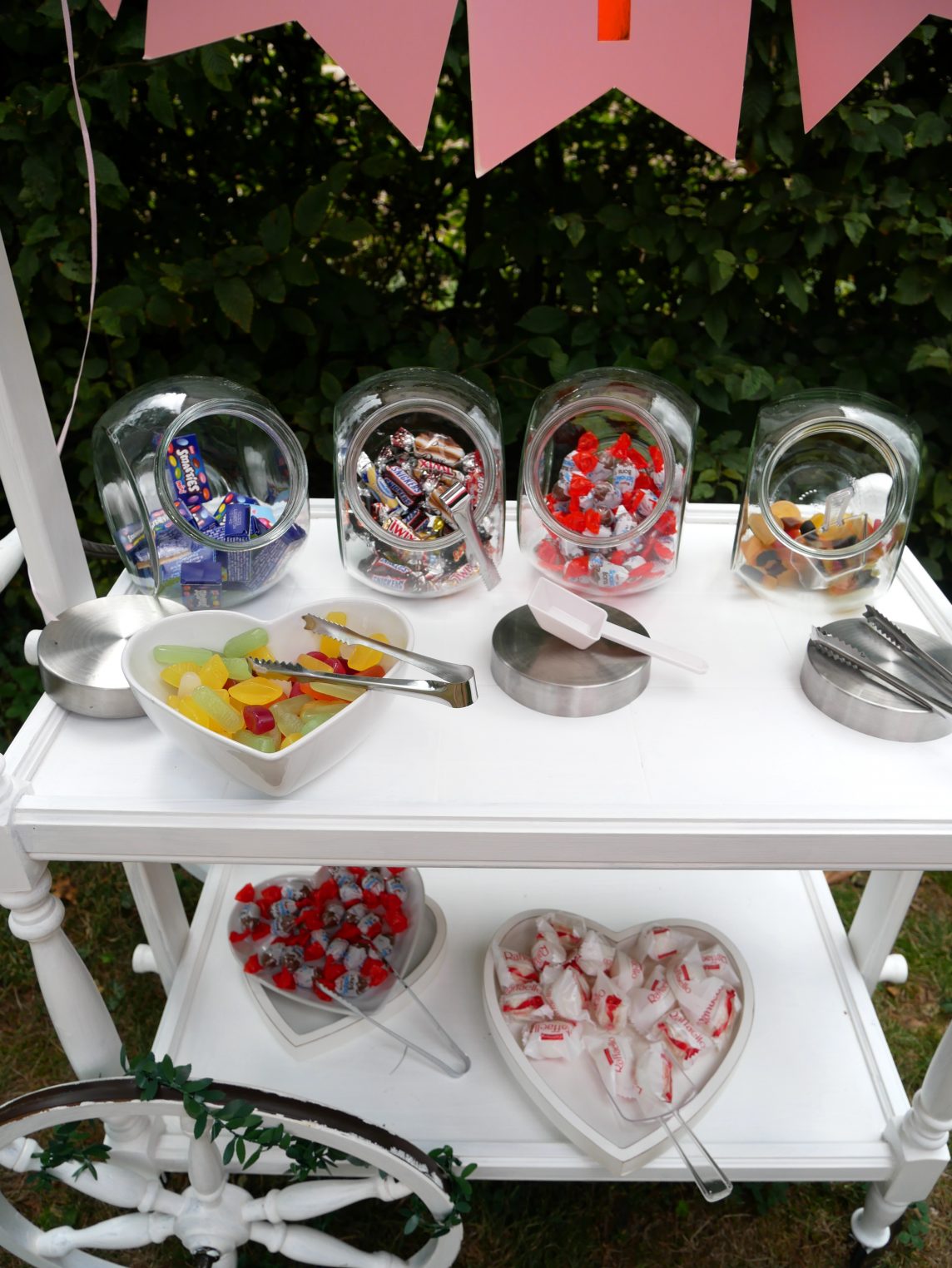 Candy-Bar Wagen weiß - Dekomant